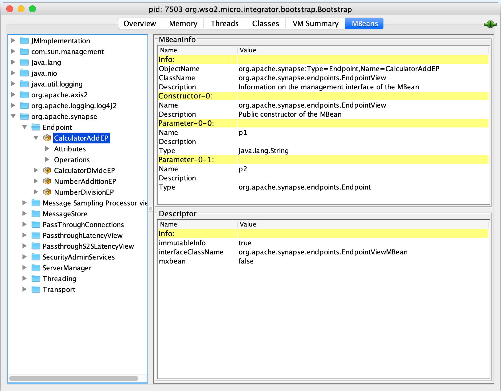 JMX Monitoring - WSO2 Micro Integrator Documentation 4.4.0