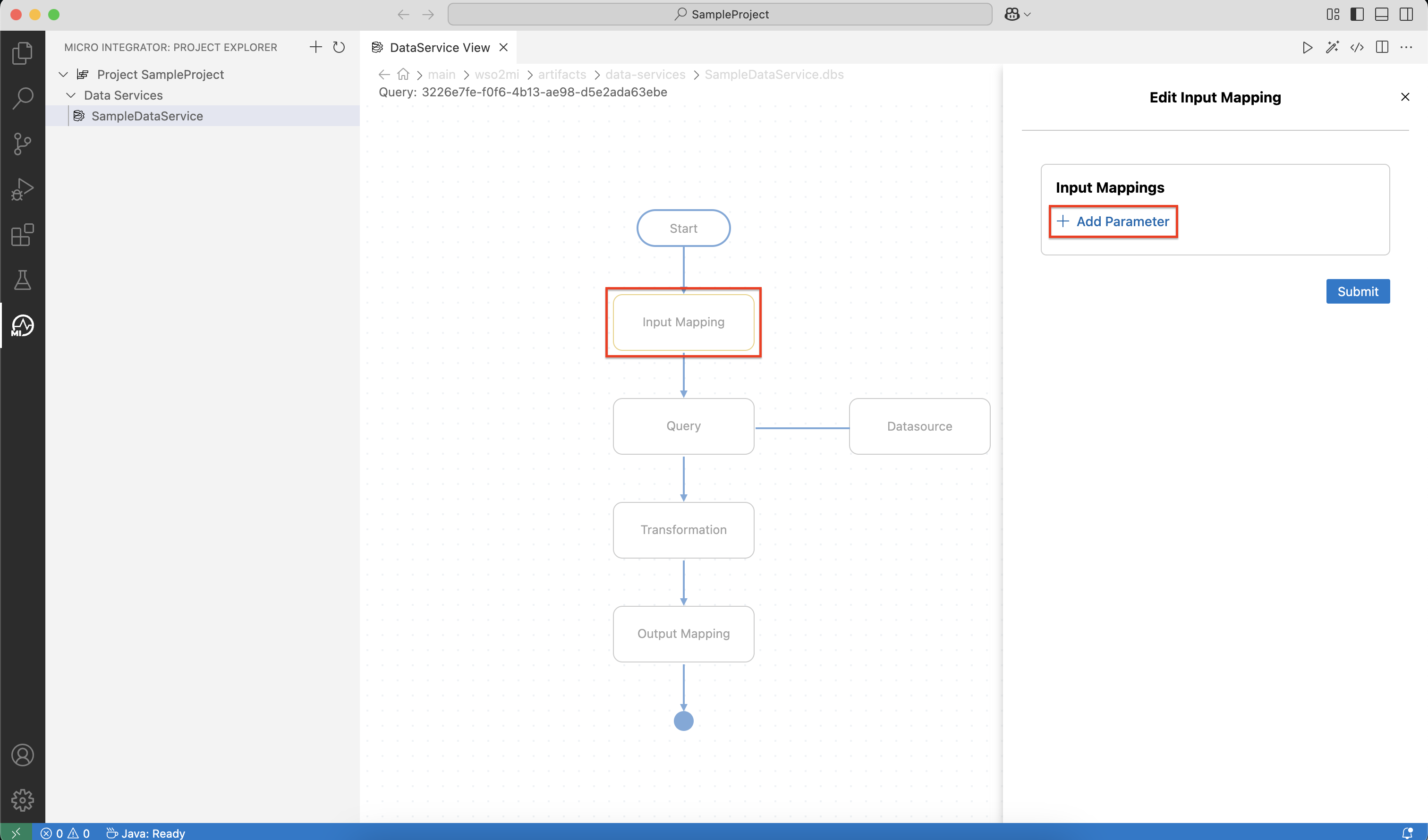 Create a Data Service - WSO2 Micro Integrator Documentation 4.4.0