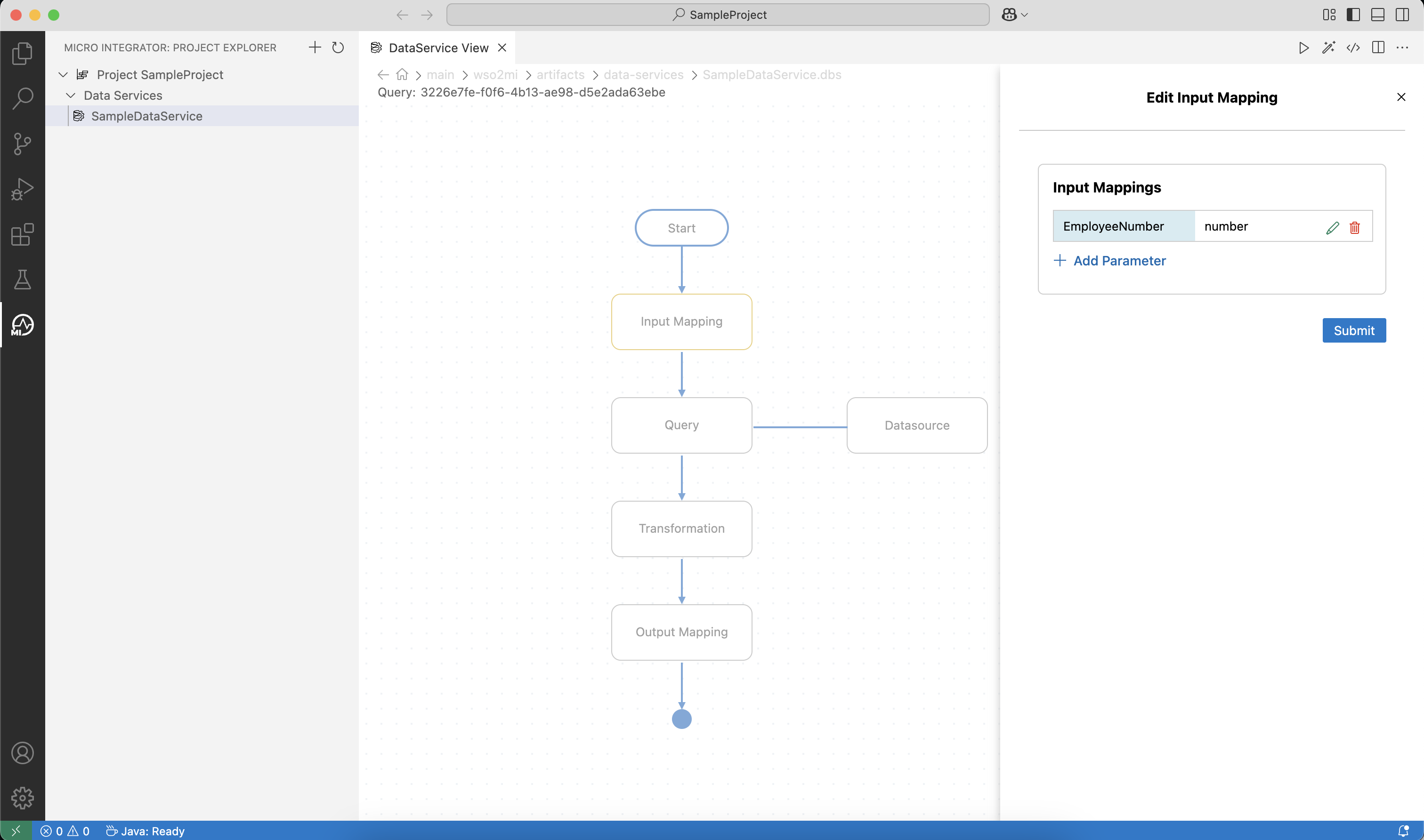 Create a Data Service - WSO2 Micro Integrator Documentation 4.4.0