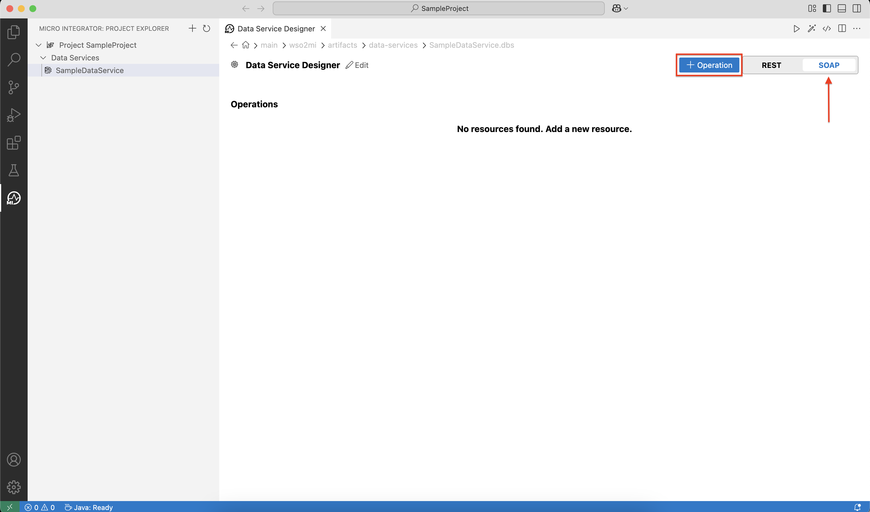 Create a Data Service - WSO2 Micro Integrator Documentation 4.4.0