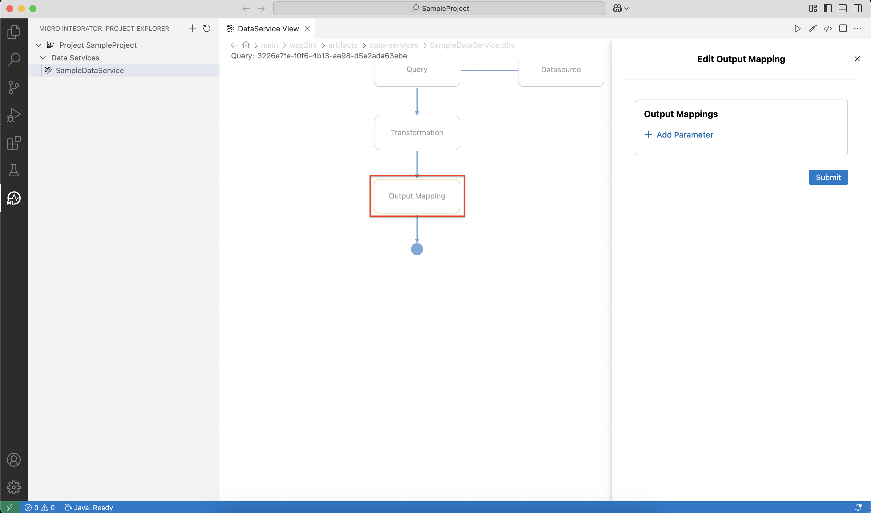 Create a Data Service - WSO2 Micro Integrator Documentation 4.4.0