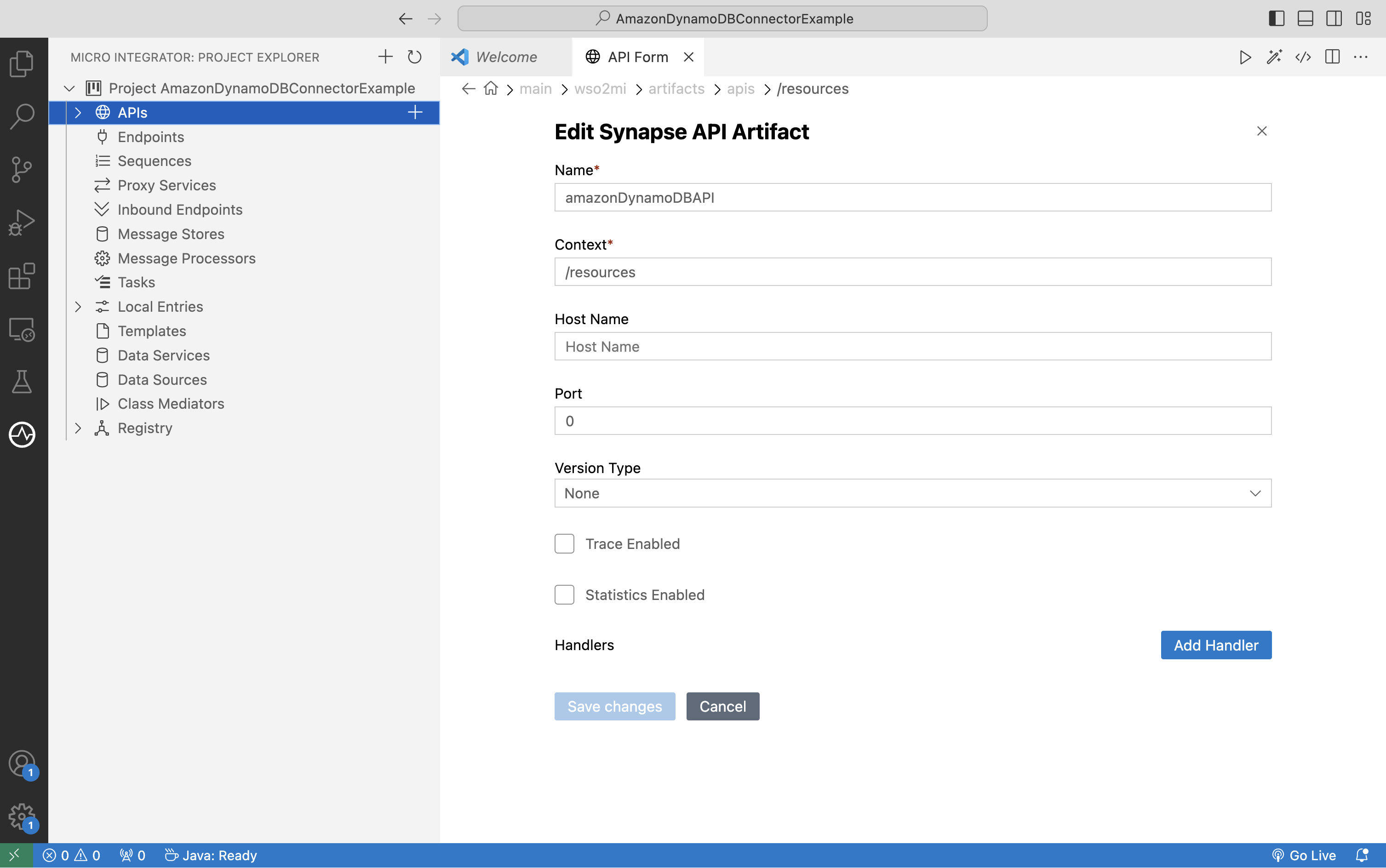 Amazon DynamoDB Example - WSO2 Integrator: MI Documentation 4.5.0