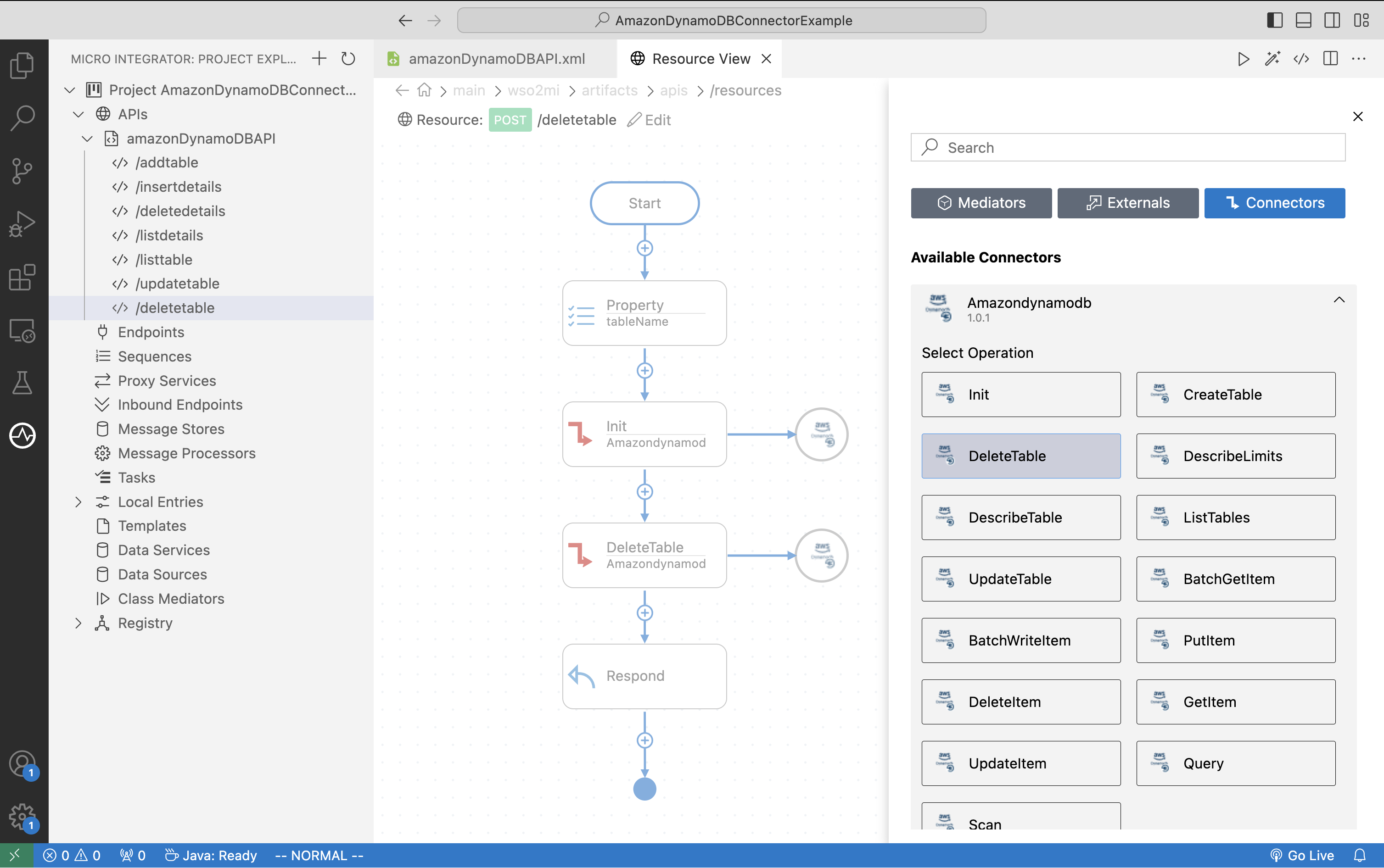 Amazon DynamoDB Example - WSO2 Integrator: MI Documentation 4.5.0