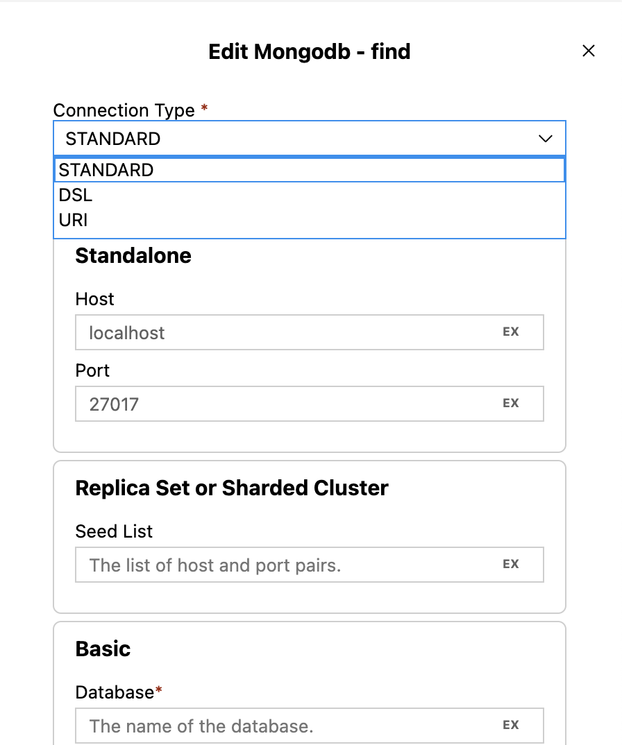 MongoDB Connector Reference - WSO2 Integrator: MI Documentation 4.5.0
