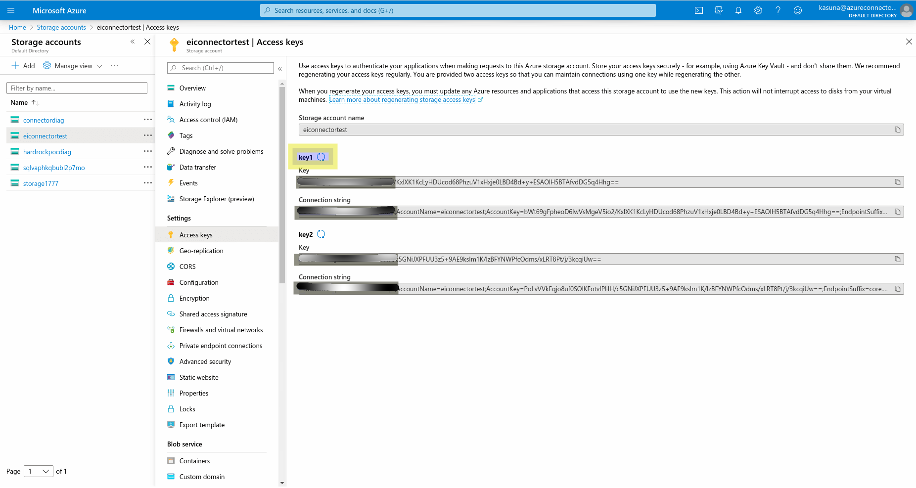 Set up Microsoft Azure Storage - WSO2 Integrator: MI Documentation 4.5.0